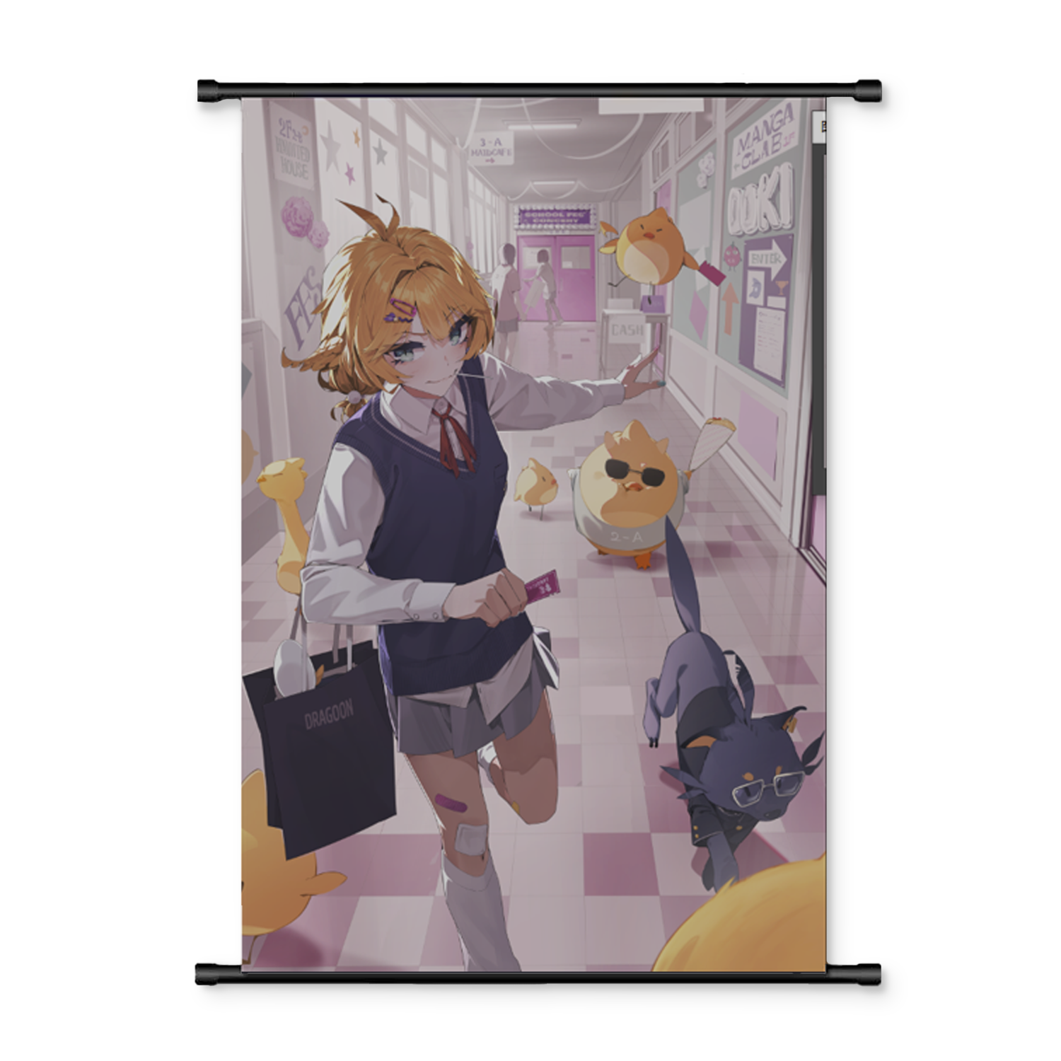 2025 Birthday Dokibird “Hall Pass Havoc” Tapestry – Doki Merch